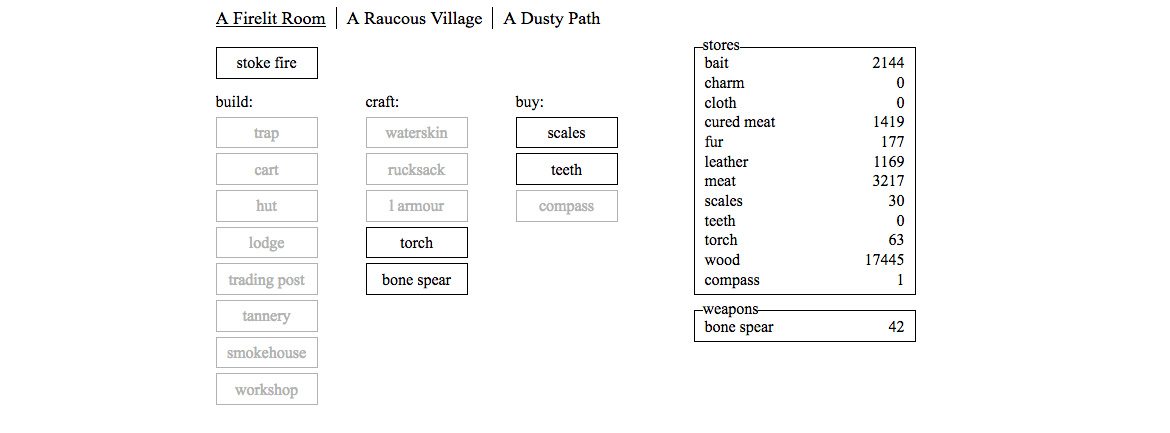 A Dark Room Text Adventure | - Technology, Science & Other News