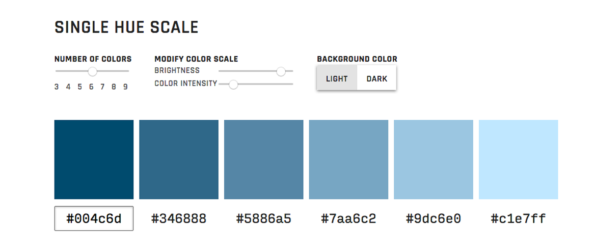 Single Hue Colour Scale | - Technology, Science & Other News