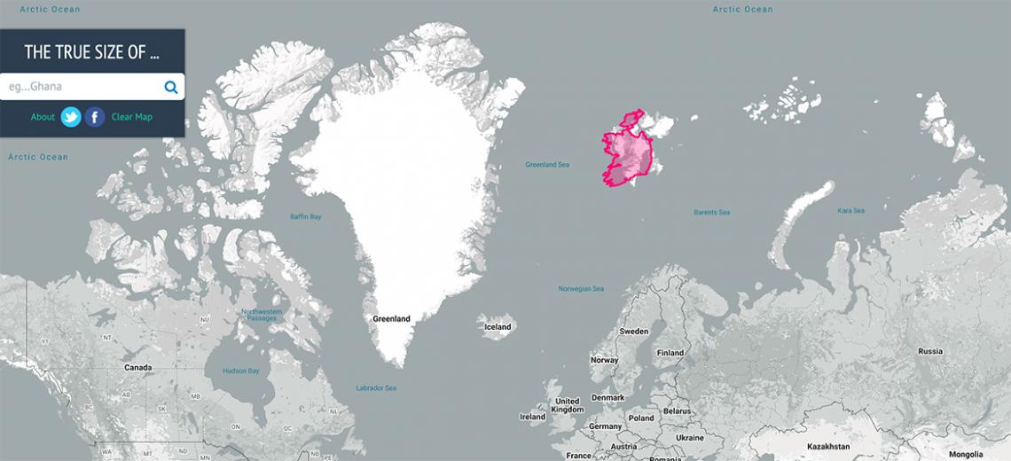 True Size Map | - Technology, Science & Other News
